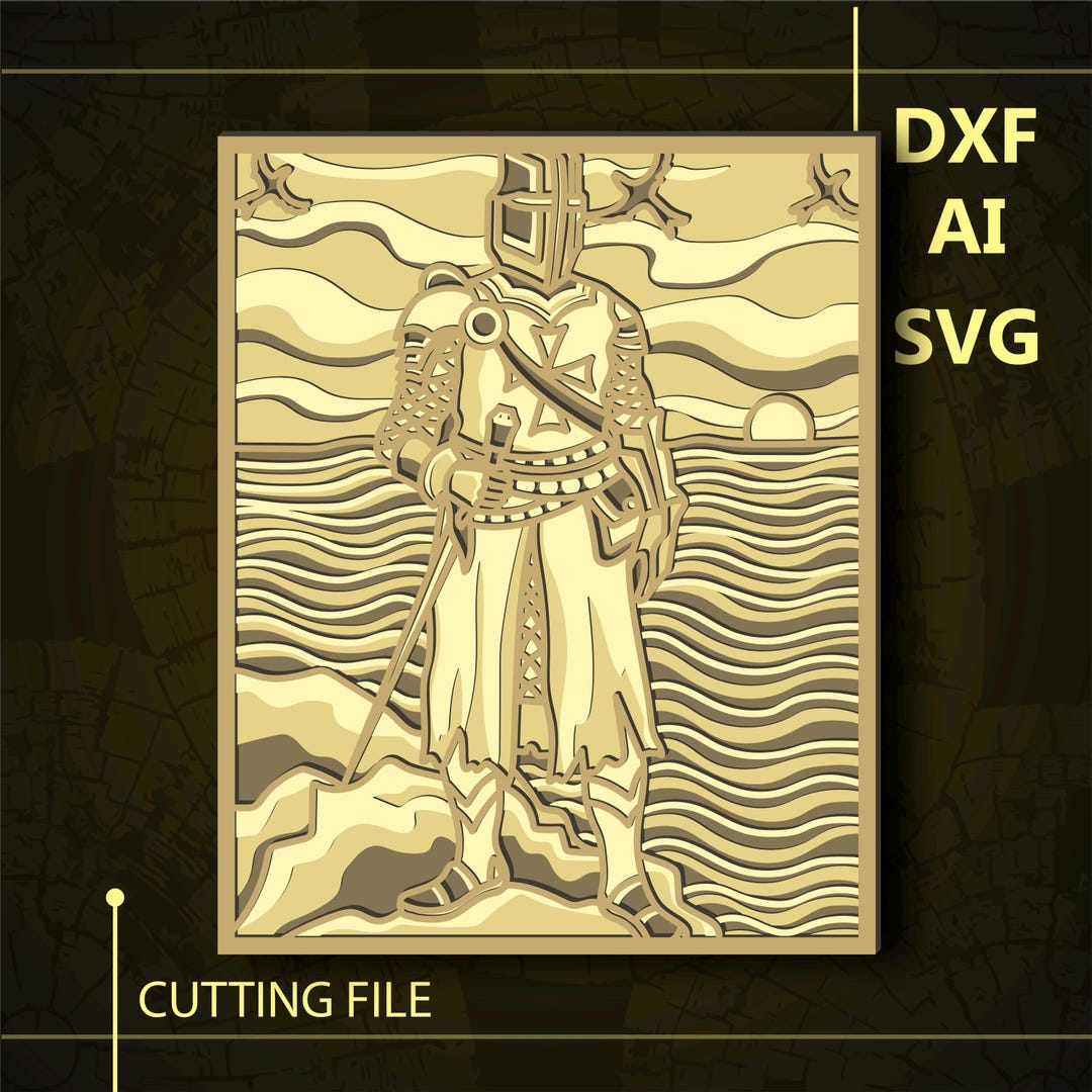 Knight Multilayer SVG/ Knight CNC File/ Cricut File / Cutting File Svg ...