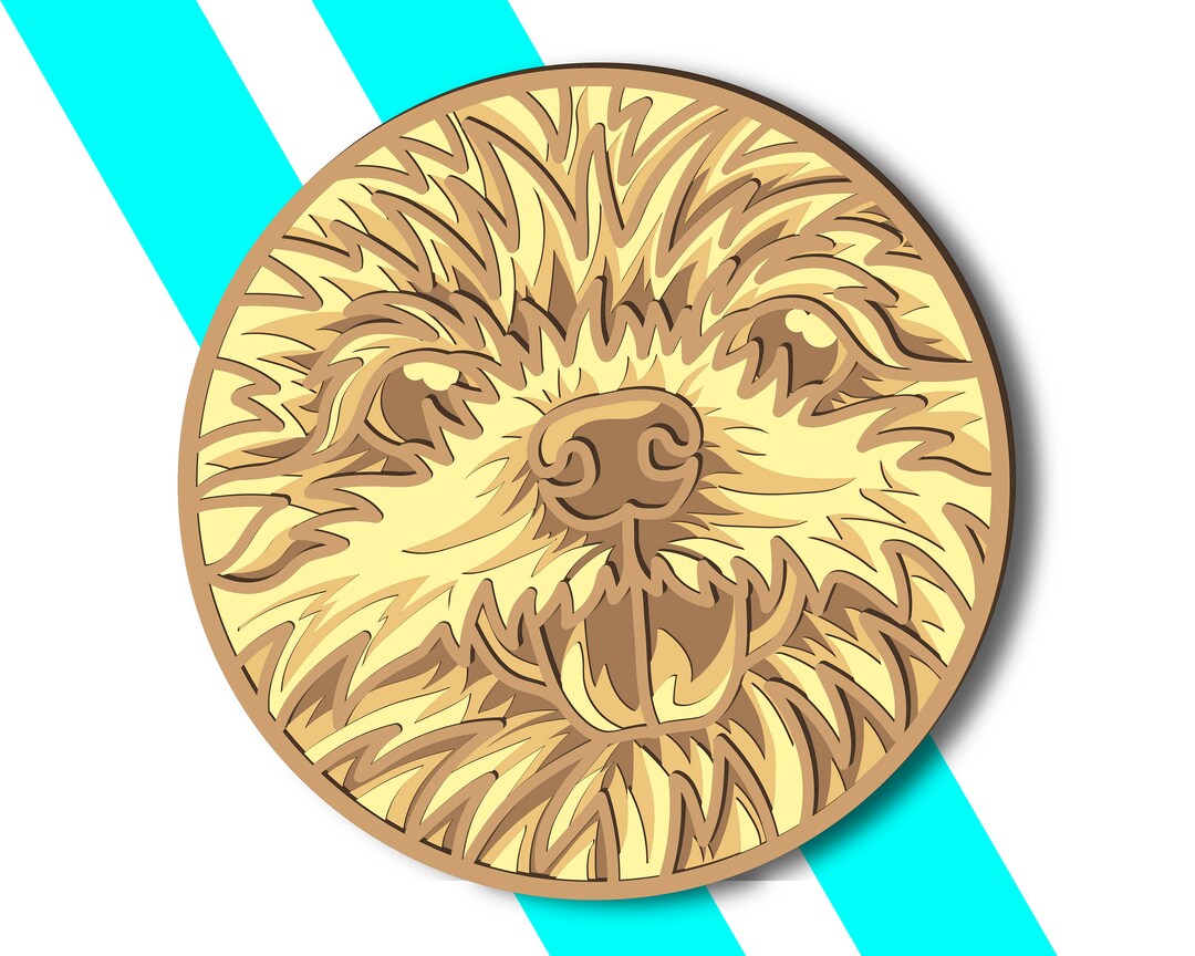 Spitz Dog Multilayer SVG/ Spitz Dog CNC/ Multilayer Svg/ Cutting File ...