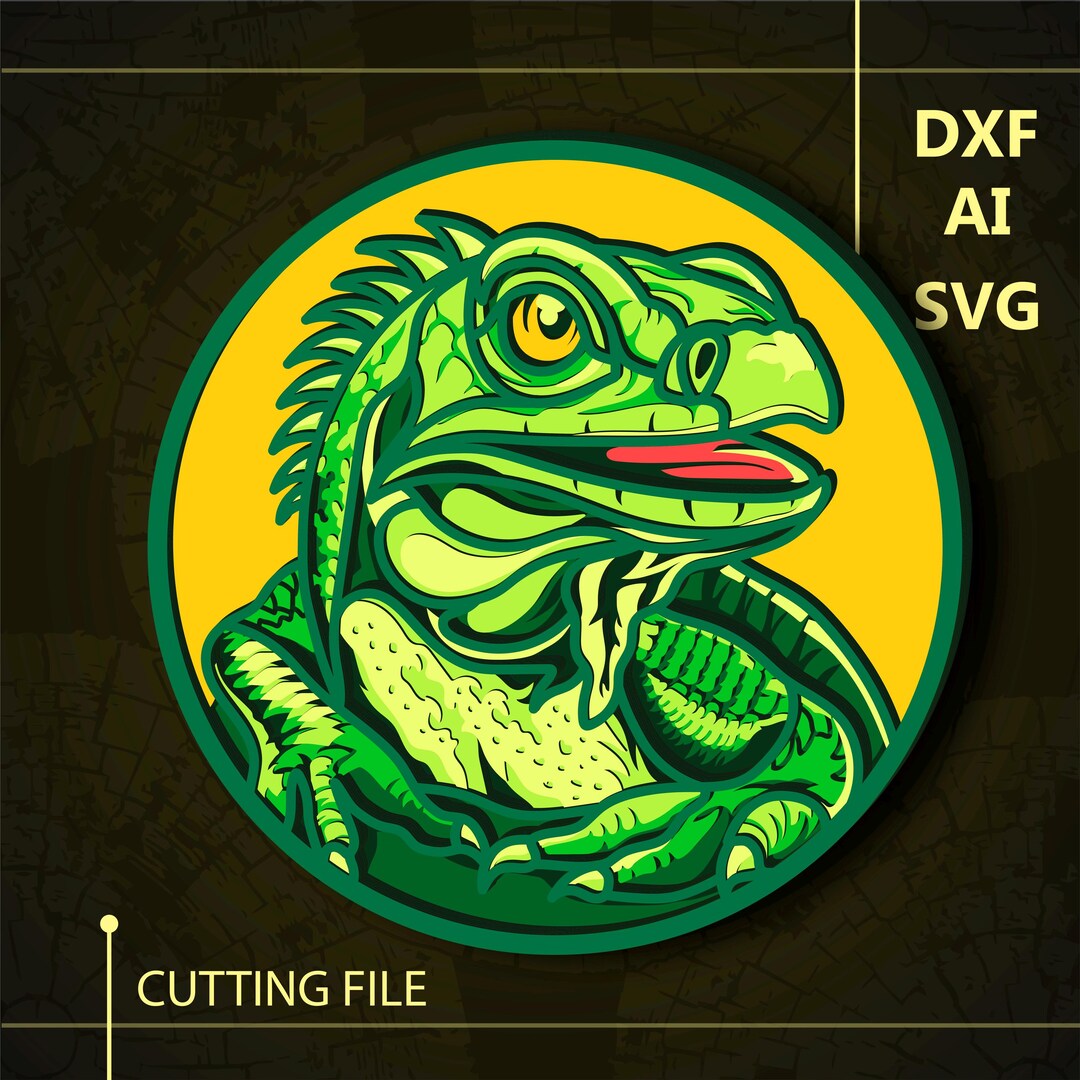 Lizard Multilayer SVG. CNC. Cricut. Paper Cutting. Laser Cut File. 3D ...