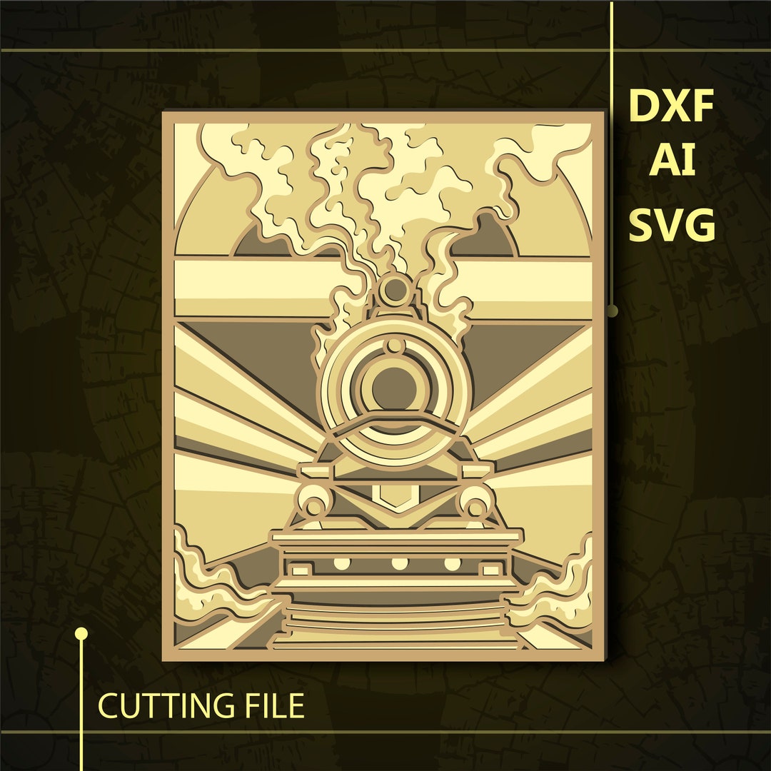 Train Multilayer SVG/ Train CNC File/ Cricut File/ Cutting File Svg ...