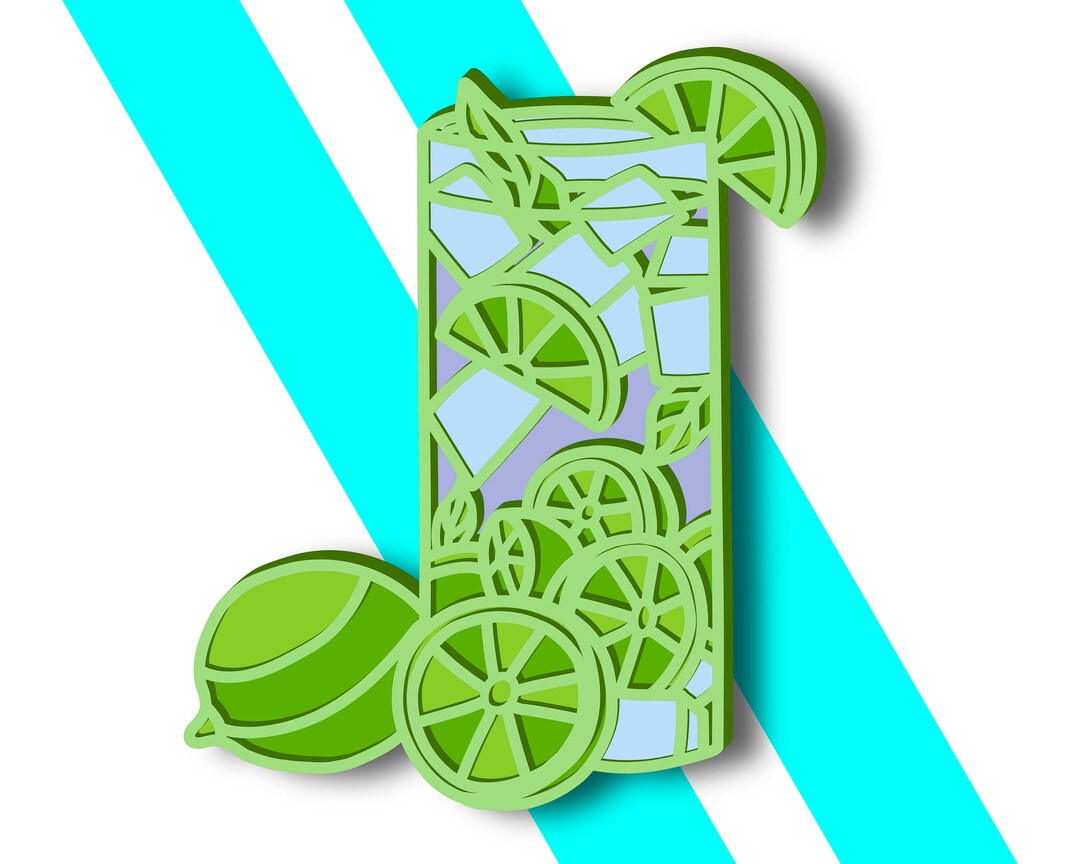 Mojito Multilayer SVG/ Mojito CNC/ Multilayer Svg/ Cutting File Svg ...
