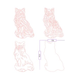 Fox Multilayer SVG/ Fox CNC File/ Cricut File/ Cutting File Svg/ Paper ...