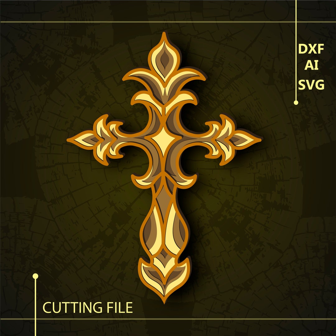 Cross Multilayer SVG/ Cross CNC File / Multilayer Svg/ Cutting File Svg ...