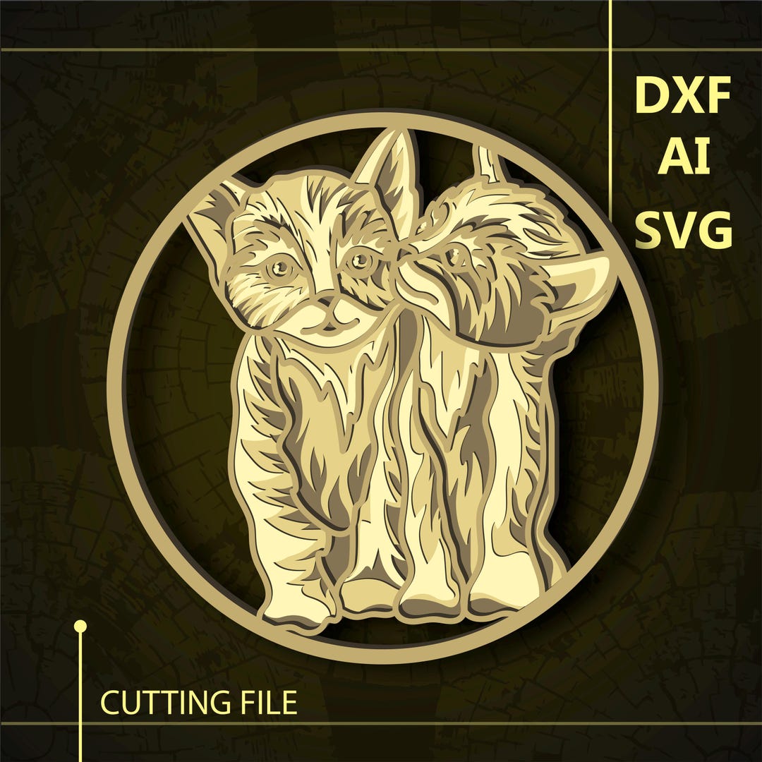 Cats Multilayer SVG/ Cats CNC File/ Cricut File / Cutting File Svg ...