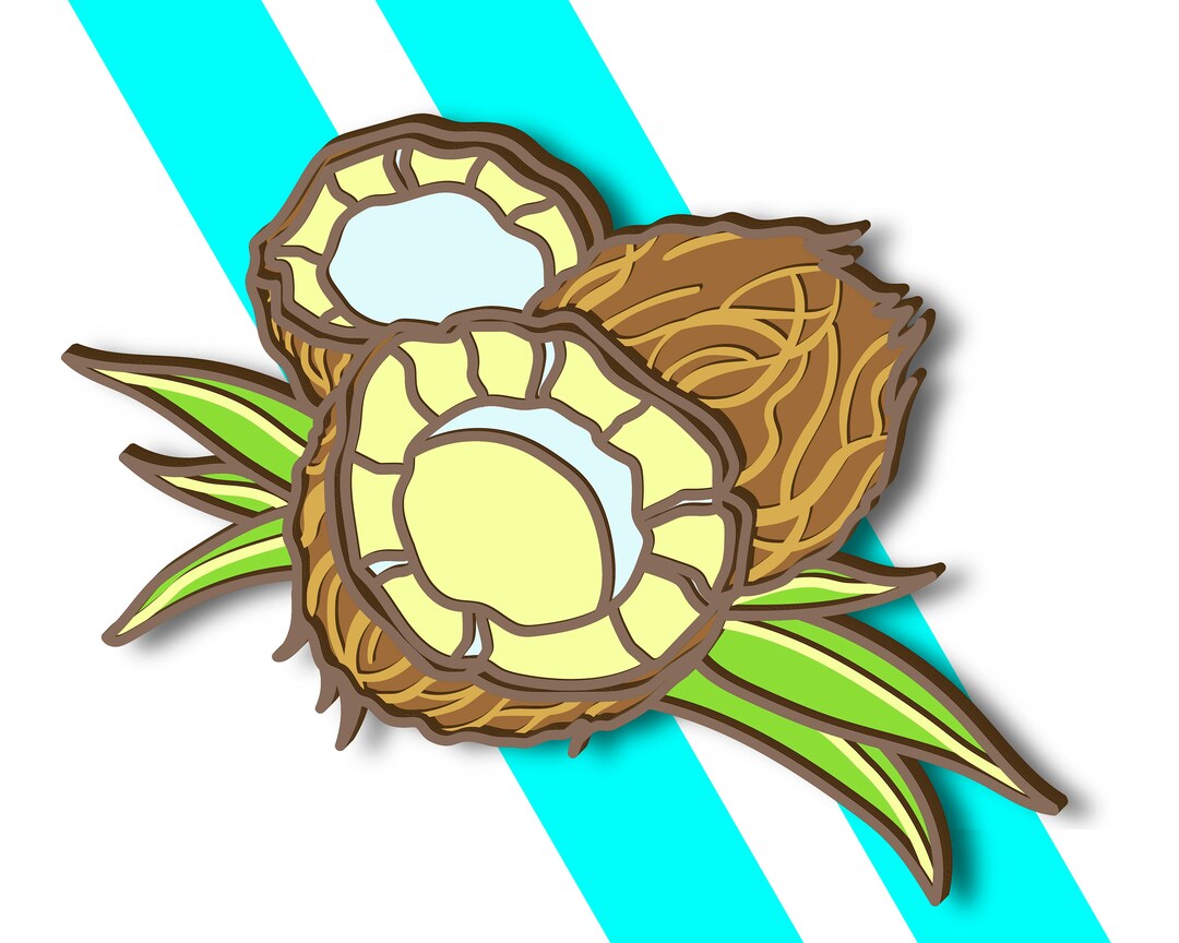 Coconut Mandala SVG/ Coconut CNC/ Multilayer Svg/ Cutting File - Etsy