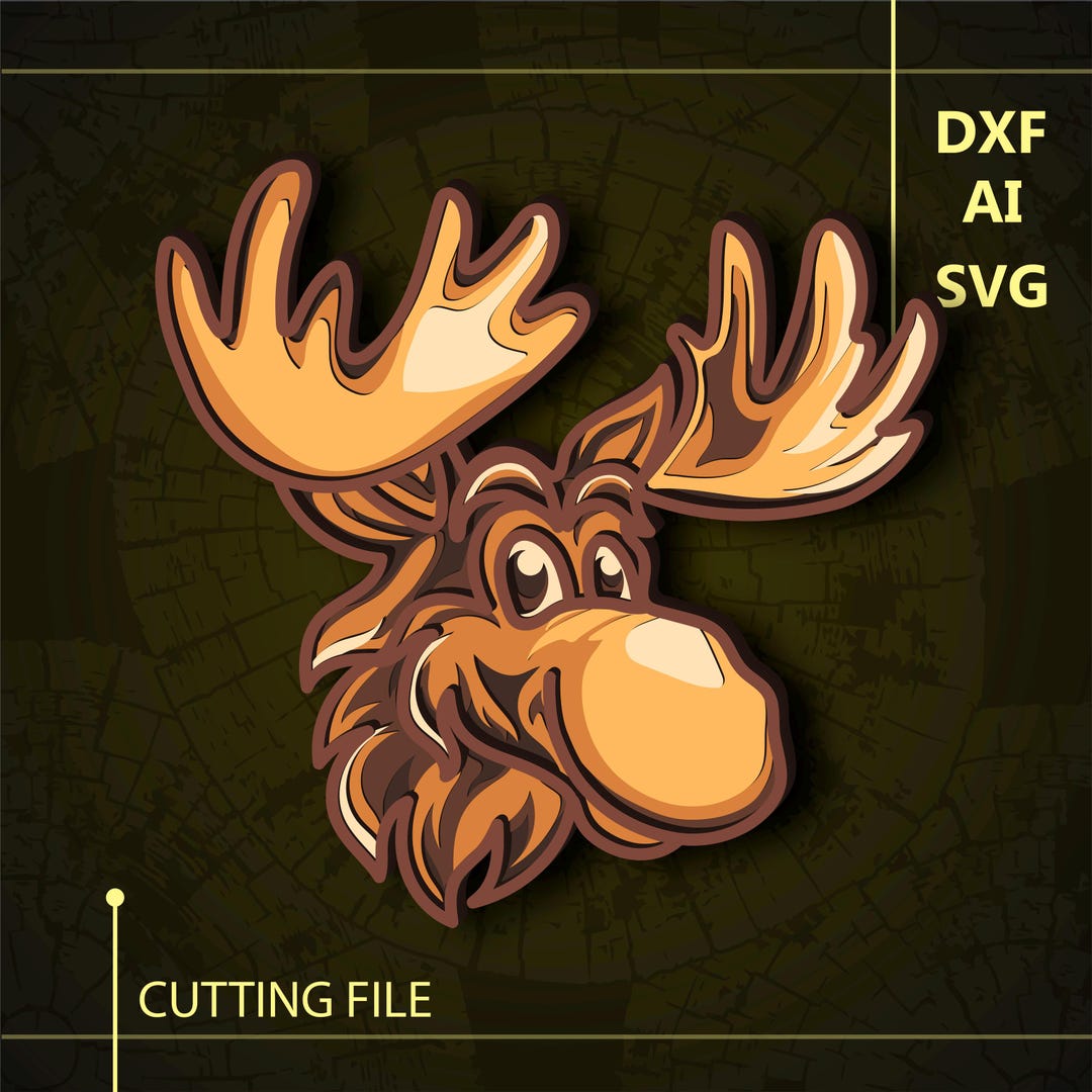 Elk Multilayer SVG/ Elk CNC File/ Cricut File / Cutting File Svg/ Paper ...