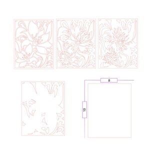 Lily Flower Multilayer SVG/ Lily Flower CNC File/ Cricut File / Cutting ...
