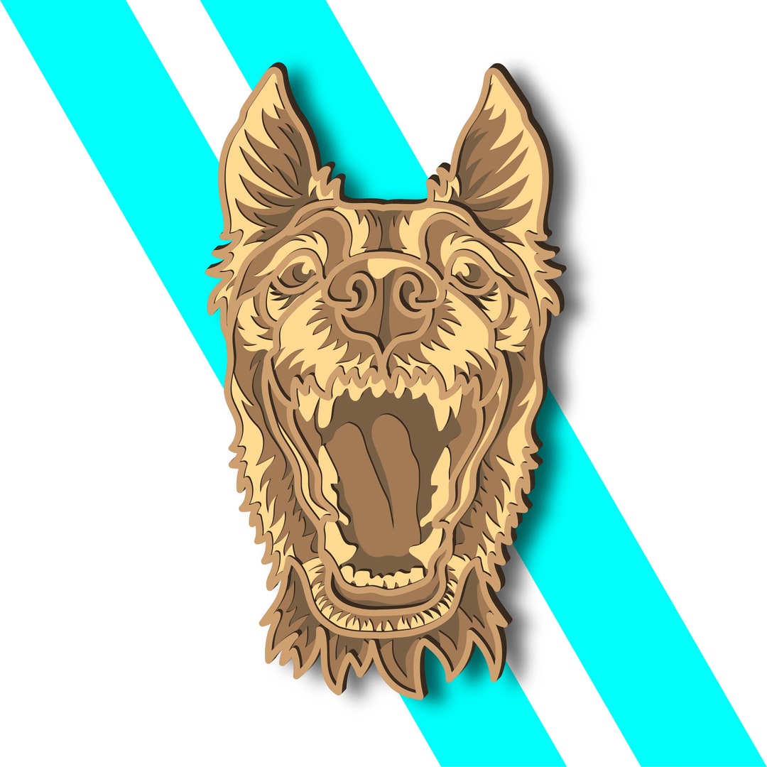 German Shepherd Dog Multilayer SVG/ German Shepherd Dog CNC/ Multilayer ...