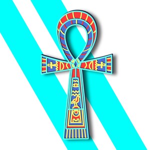 Egyptian Ankh Mandala SVG/ Egyptian Ankh CNC/ Multilayer Svg/ Cutting ...