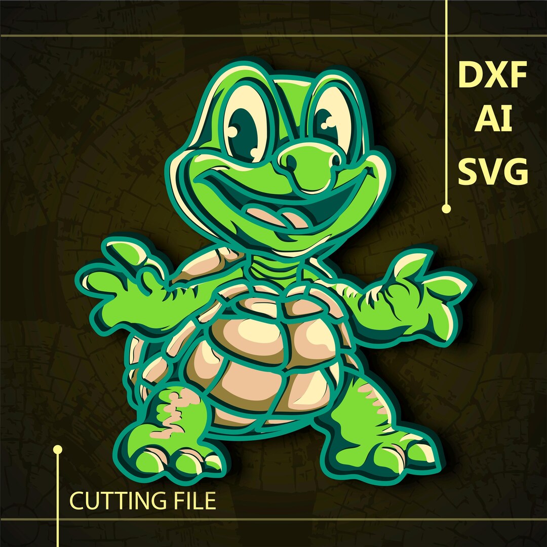 Turtle Multilayer SVG/ Turtle CNC File/ Cricut File/ Cutting File Svg ...