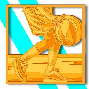 Basketball Mandala SVG/ Basketball CNC/ Multilayer Svg/ Cutting File ...