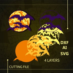 Bundle Halloween Multilayer SVG/ Halloween CNC File/ Cricut File ...