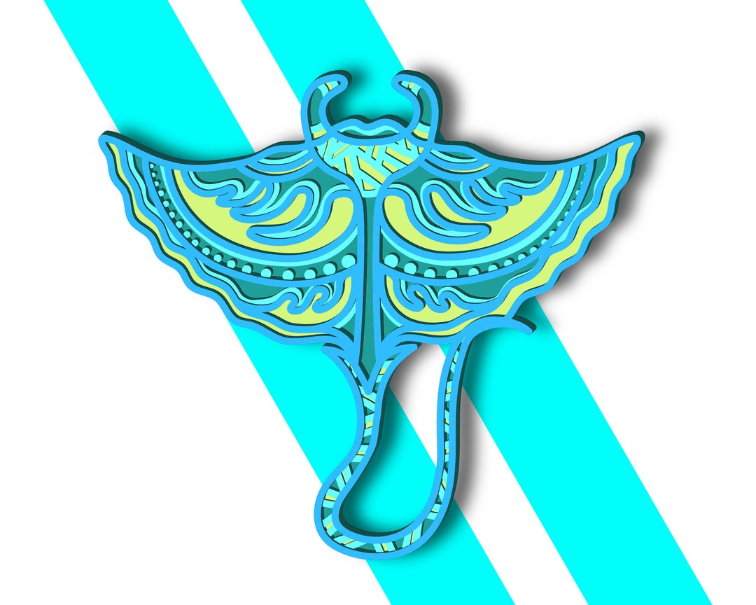 Stingray Fish Multilayer SVG/ Stingray Fish CNC/ Multilayer Svg ...