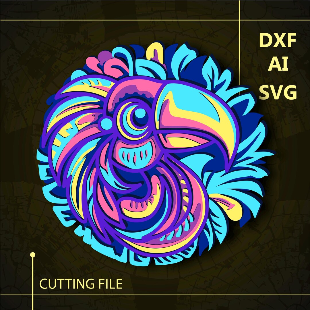 Parrot Multilayer SVG/ Parrot CNC File/ Cricut File / Cutting File Svg ...