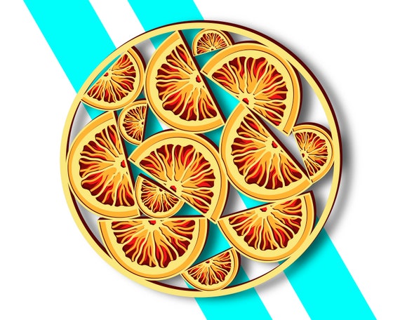 Grapefruit Multilayer SVG/ Grapefruit CNC/ Multilayer Svg/ - Etsy