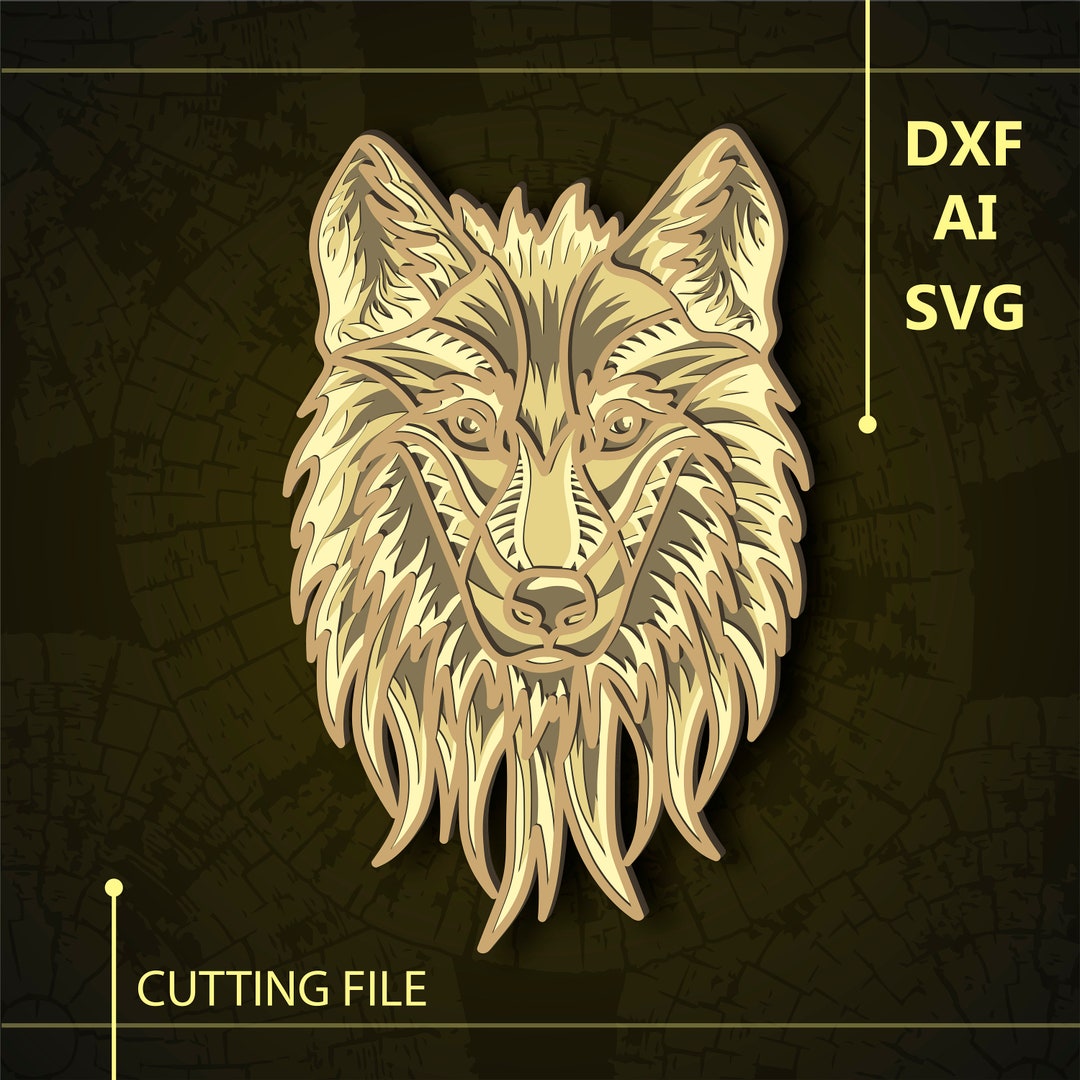 Wolf Multilayer SVG/ Wolf CNC File/ Cricut File / Cutting File Svg ...