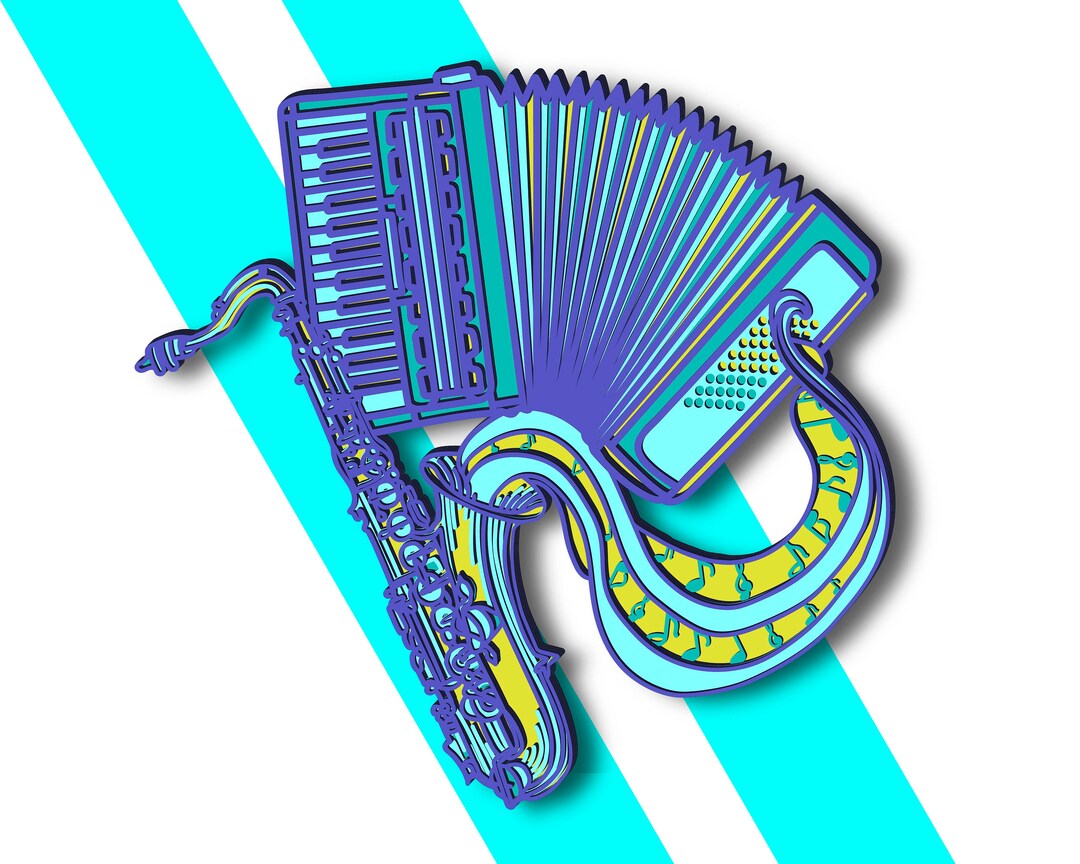 Musical Instruments Mandala SVG/ Musical Instruments CNC/ - Etsy