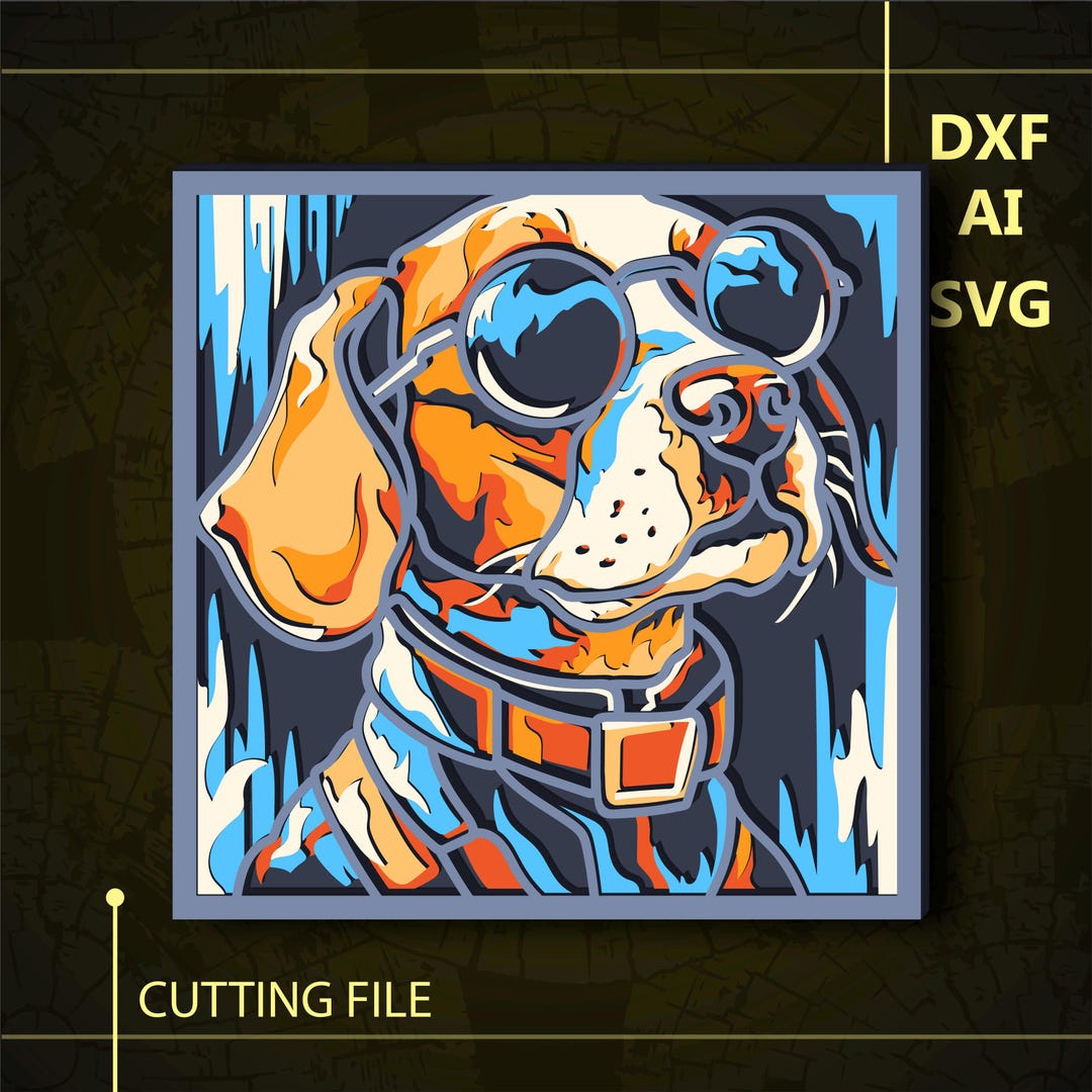 Beagle Dog Multilayer SVG/ Beagle Dog CNC File/ Cricut File / Cutting ...