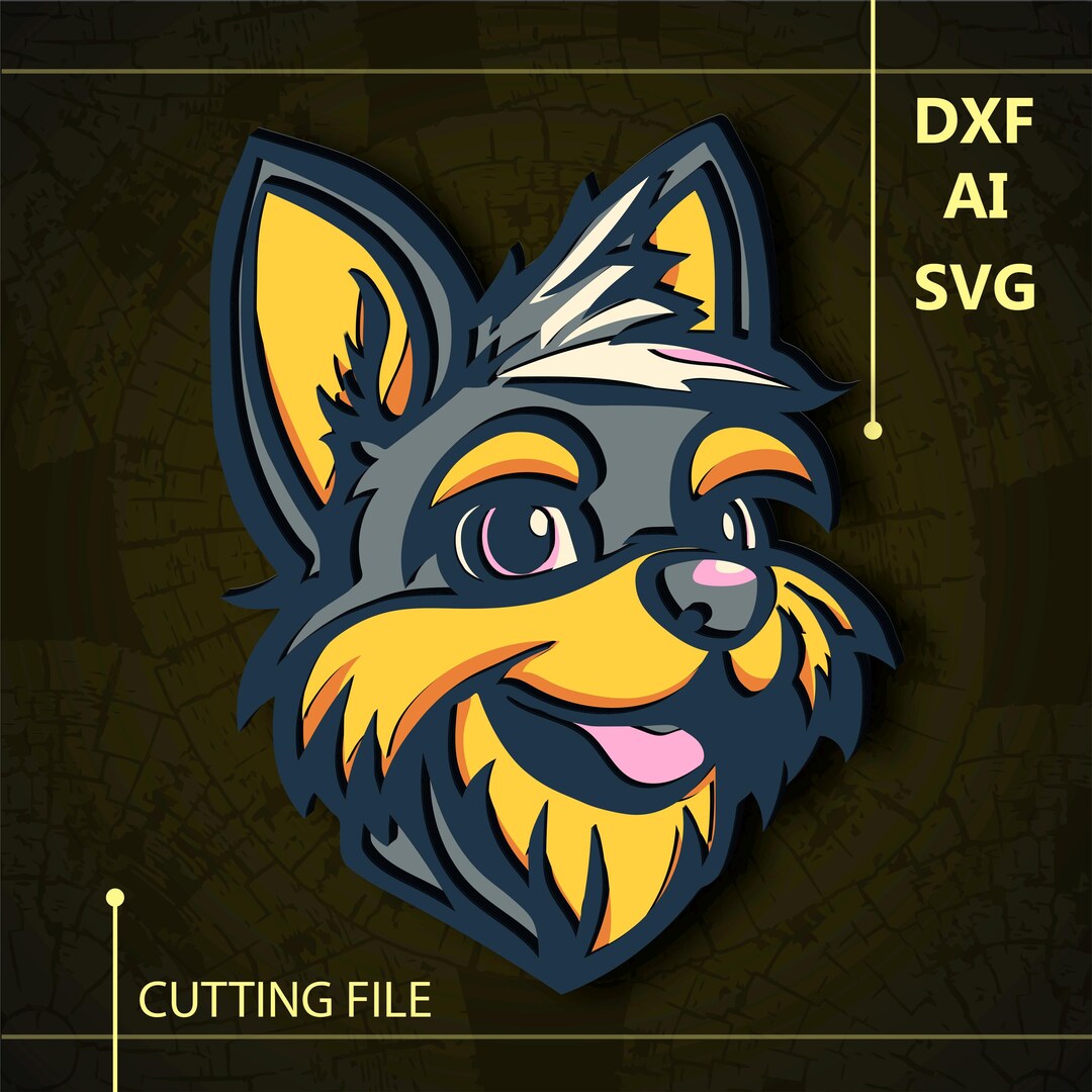 Dog Multilayer SVG/ Dog CNC File/ Cricut File / Cutting File Svg/ Paper ...