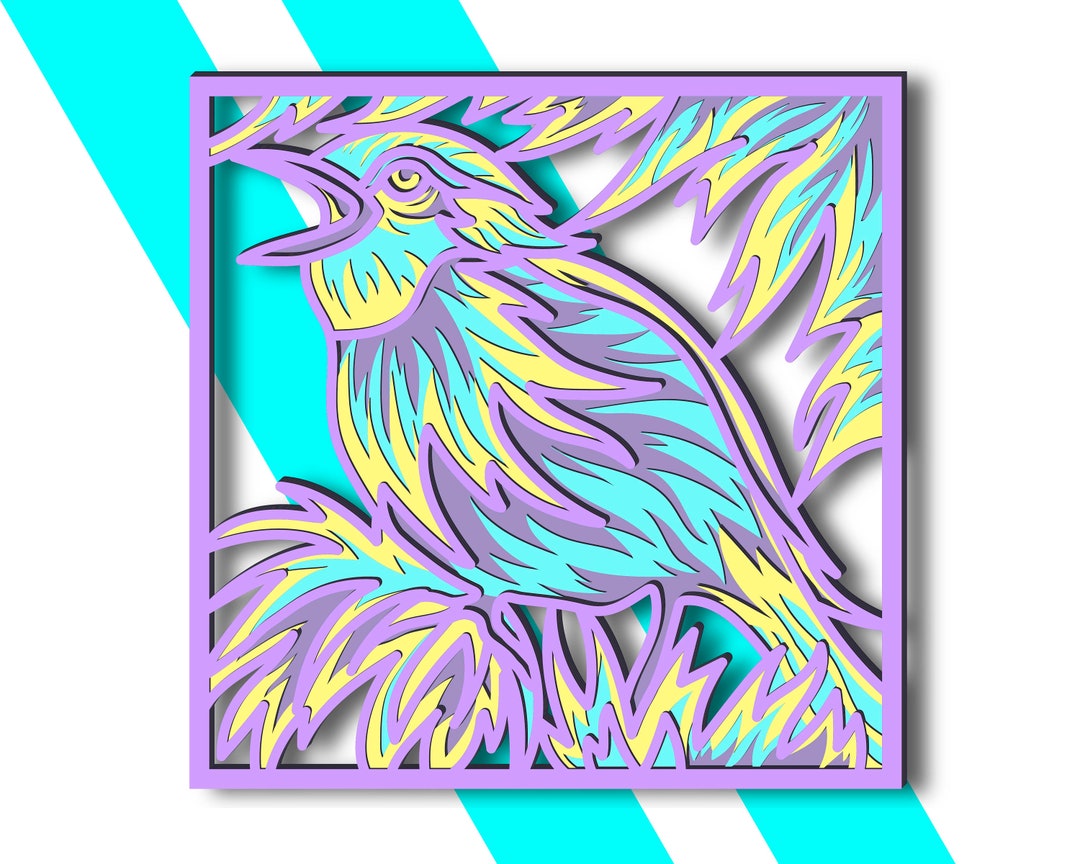 Birdie Multilayer SVG/ Birdie CNC/ Multilayer Svg/ Cutting File Svg ...
