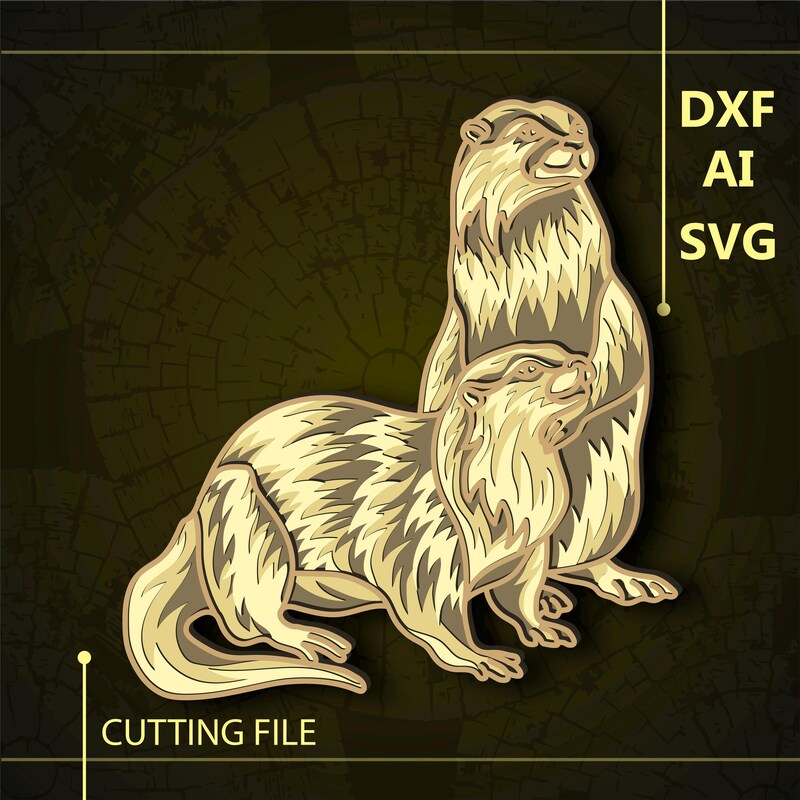Otter Cutting Files - Etsy