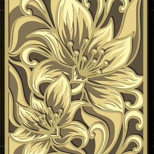 Lily Flower Multilayer SVG/ Lily Flower CNC File/ Cricut File / Cutting ...