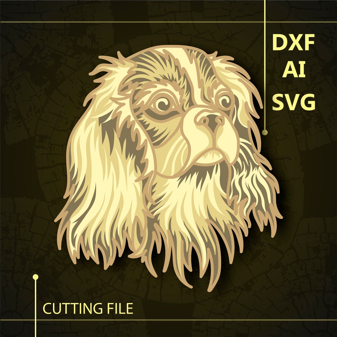 Cavalier King Charles Spaniel Multilayer SVG. CNC. Cricut. Paper ...