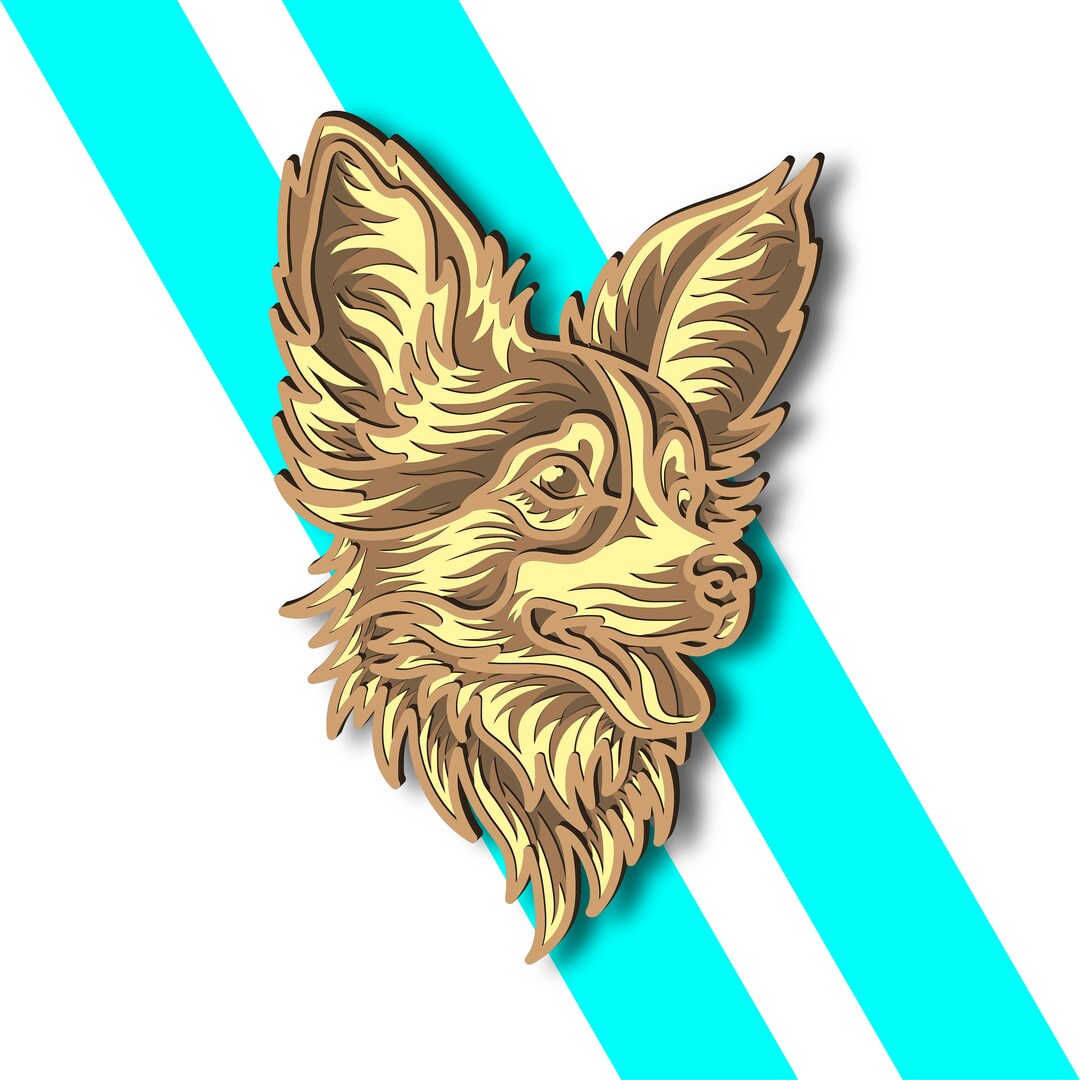 Corgi Dog Multilayer SVG/ Corgi Dog CNC/ Multilayer Svg/ Cutting File ...