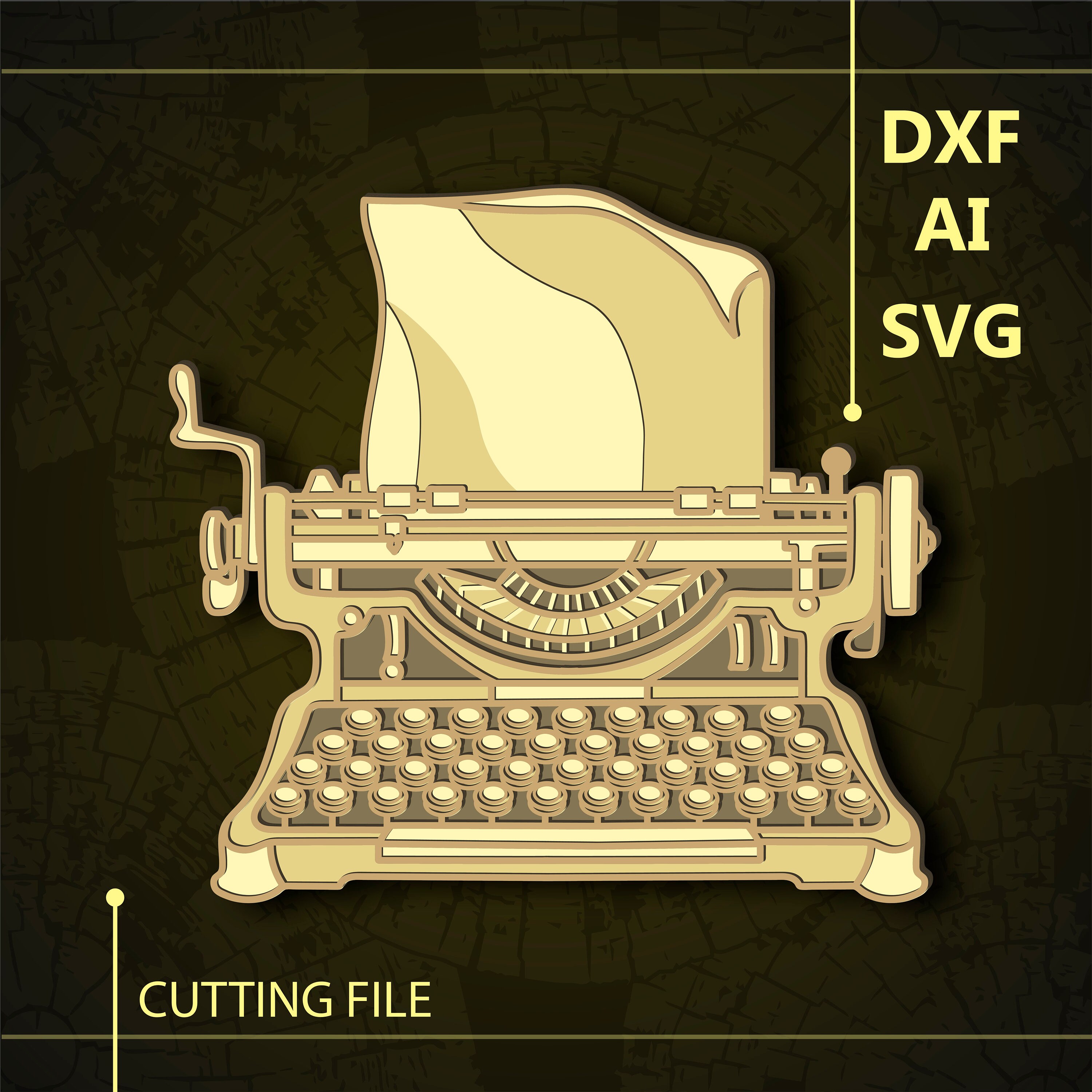 Bundle Old Manuscripts Multilayer SVG. CNC. Cricut. Paper Cutting ...