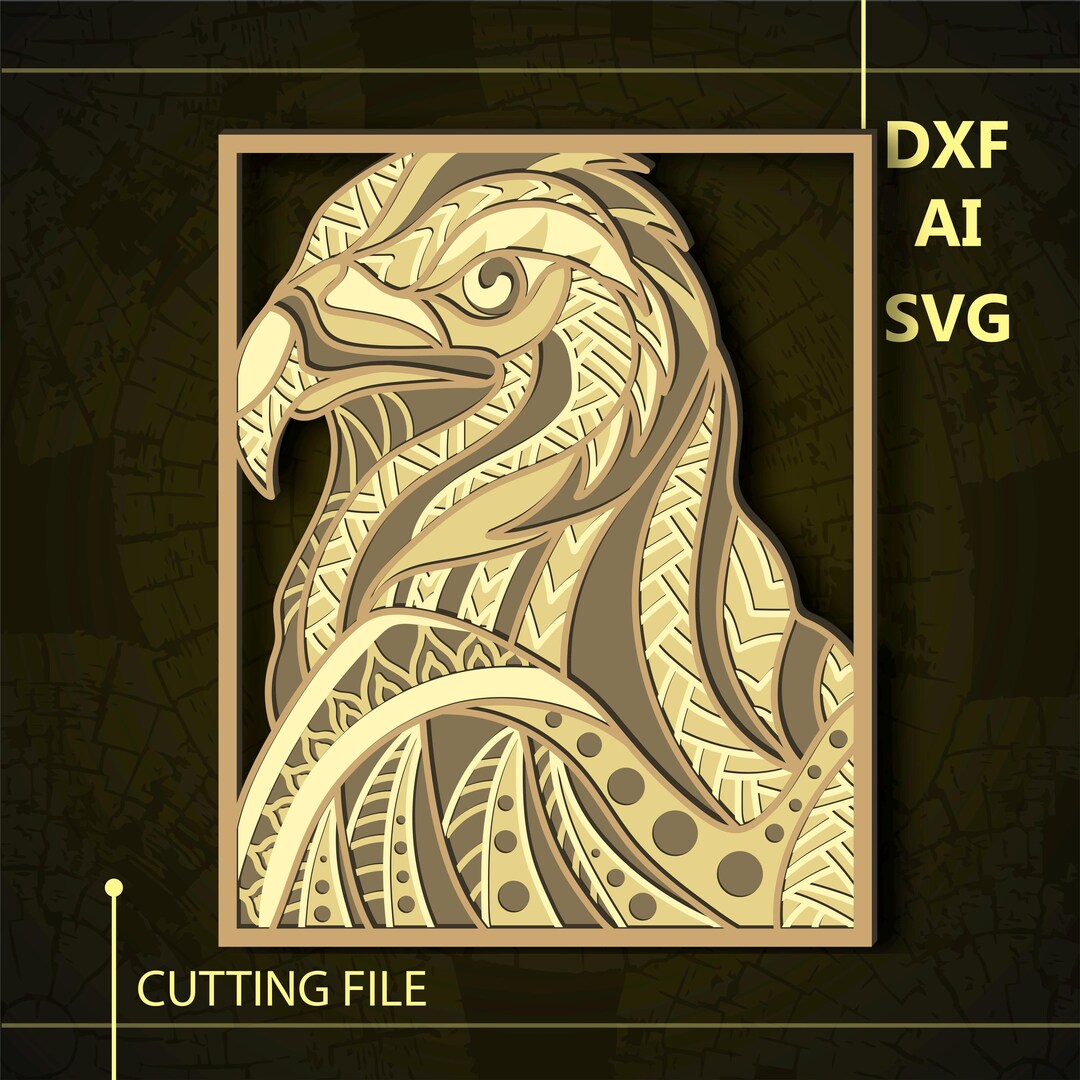 Eagle Multilayer SVG/ Eagle CNC File/ Cricut File / Cutting File Svg ...