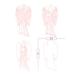 Angel Multilayer SVG/ Angel CNC File/ Multilayer Svg/ Cutting File Svg ...