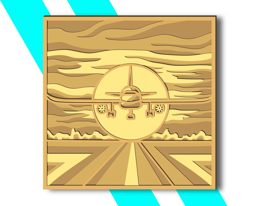 Plane Mandala SVG/ Plane CNC/ Multilayer Svg/ Cutting File Svg/ Paper ...