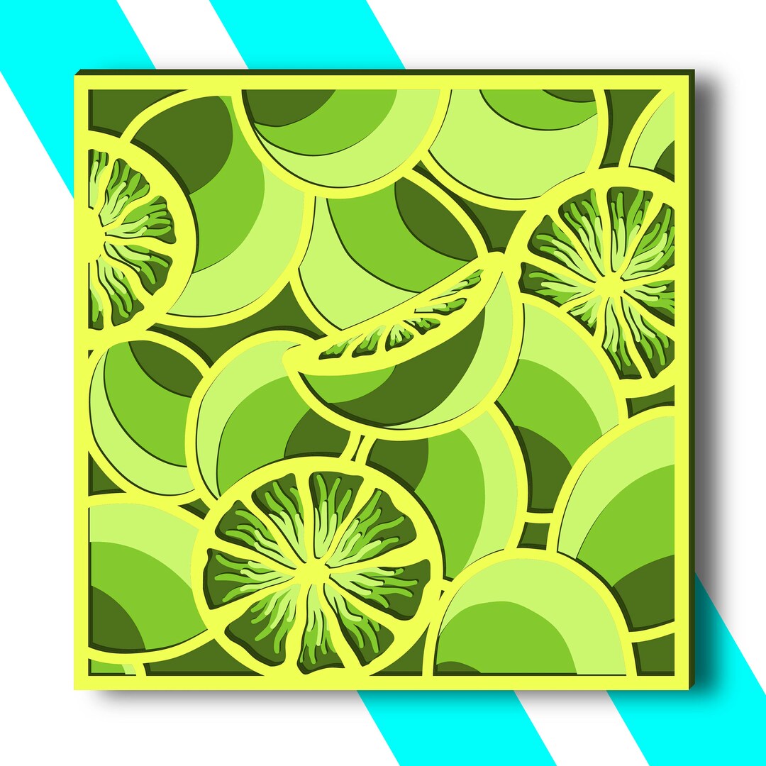 Lime Multilayer SVG/ Lime CNC/ Multilayer Svg/ Cutting File Svg/ Paper ...