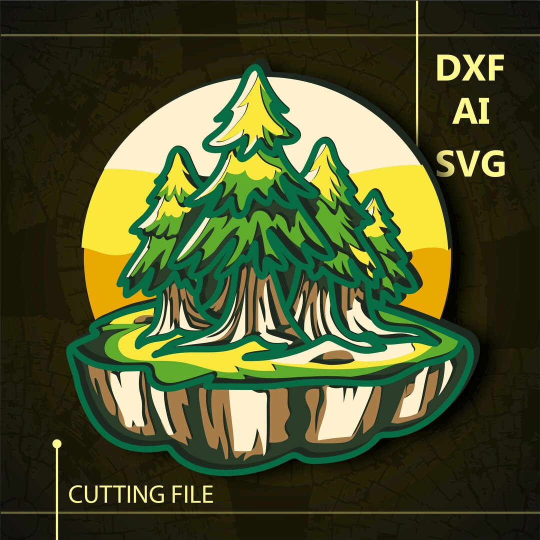 Tree Multilayer SVG/ Tree CNC File/ Cricut File/ Cutting File Svg ...