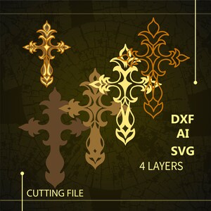Cross Multilayer SVG/ Cross CNC File / Multilayer Svg/ Cutting File Svg ...