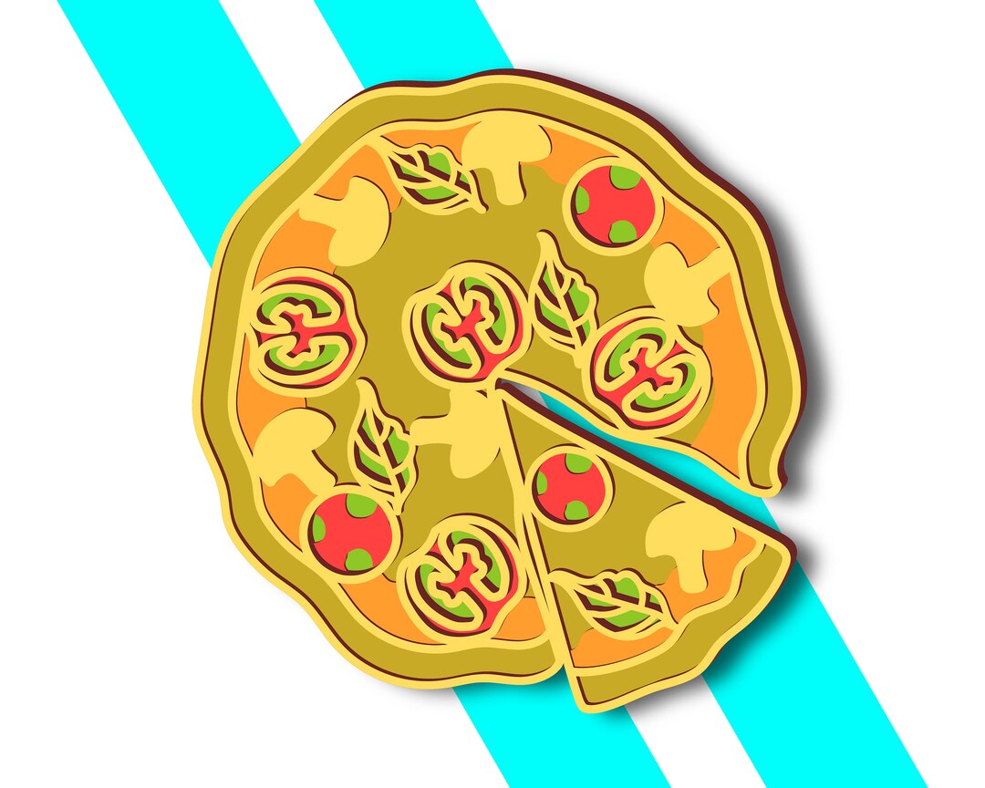 Pizza Multilayer SVG/ Pizza CNC/ Multilayer Svg/ Cutting File Svg ...