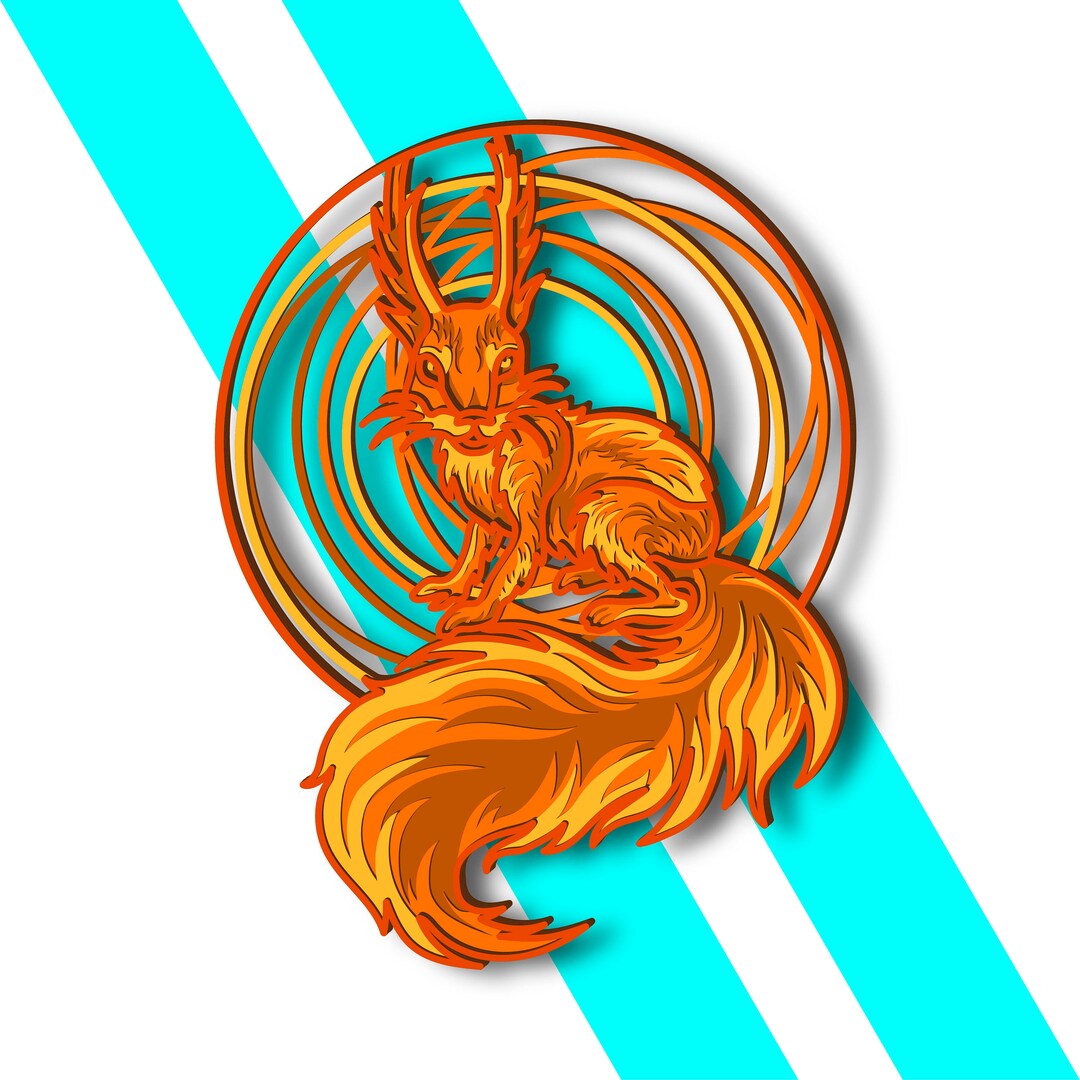 Squirrel Mandala SVG/ Squirrel CNC/ Multilayer Svg/ Cutting File Svg ...