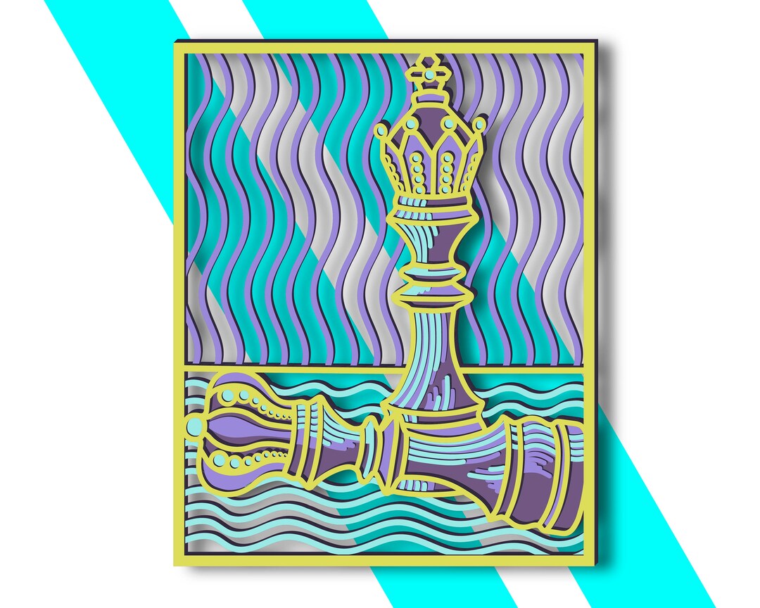 Chess Mandala SVG/ Chess CNC/ Multilayer Svg/ Cutting File - Etsy