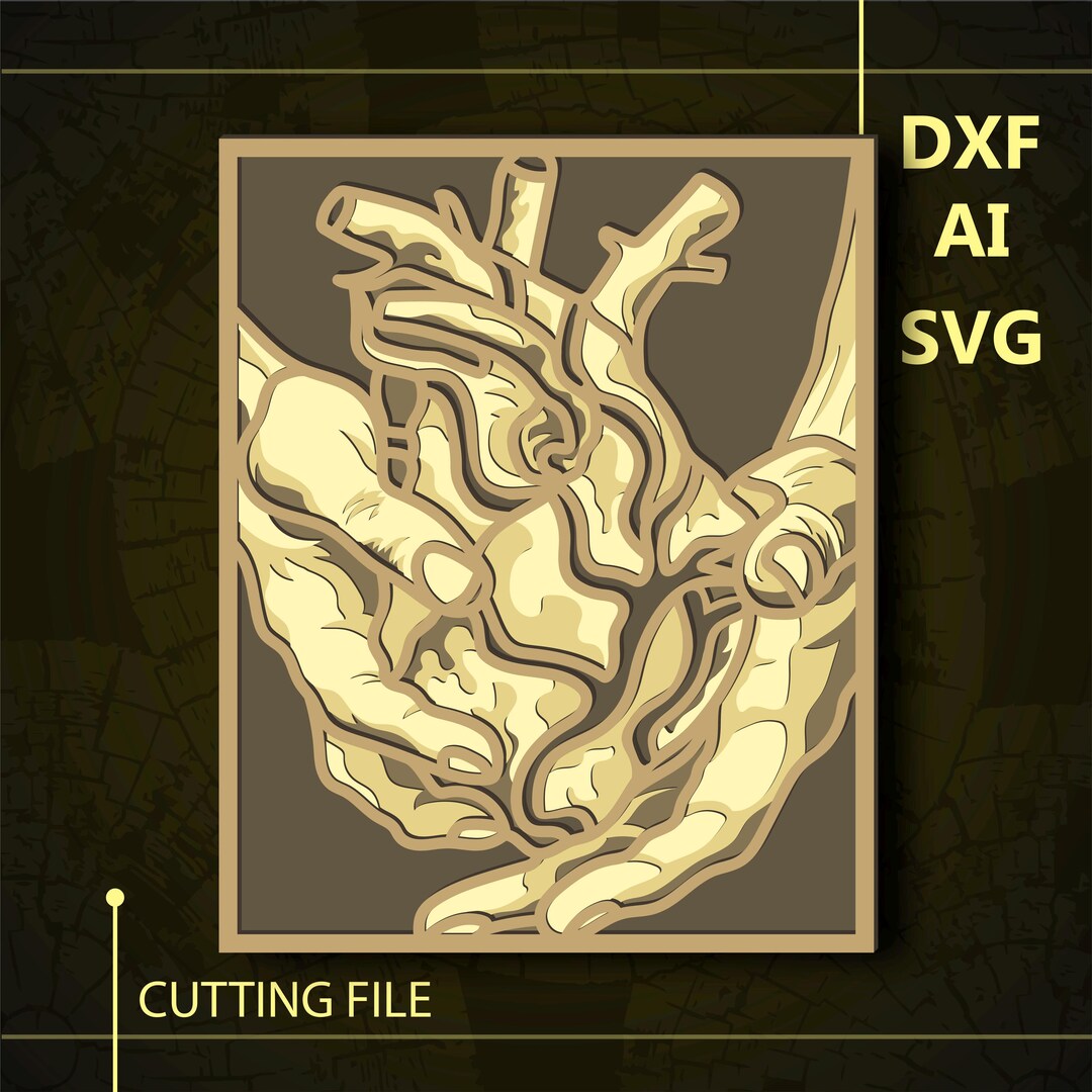 Heart Multilayer SVG/ Heart CNC File/ Cricut File / Cutting File Svg ...