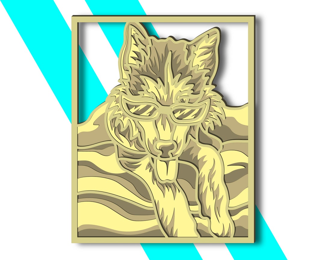 Husky Dog Mandala SVG/ Husky Dog CNC/ Multilayer Svg/ Cutting File Svg ...