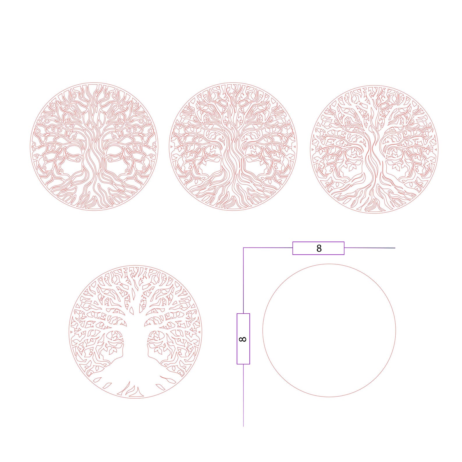 Tree of Life Multilayer SVG. CNC. Cricut. Paper Cutting. Laser Cut File ...