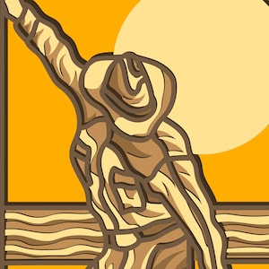 Western Cowboy Mandala SVG/ Western Cowboy CNC/ Multilayer Svg/ Cutting ...