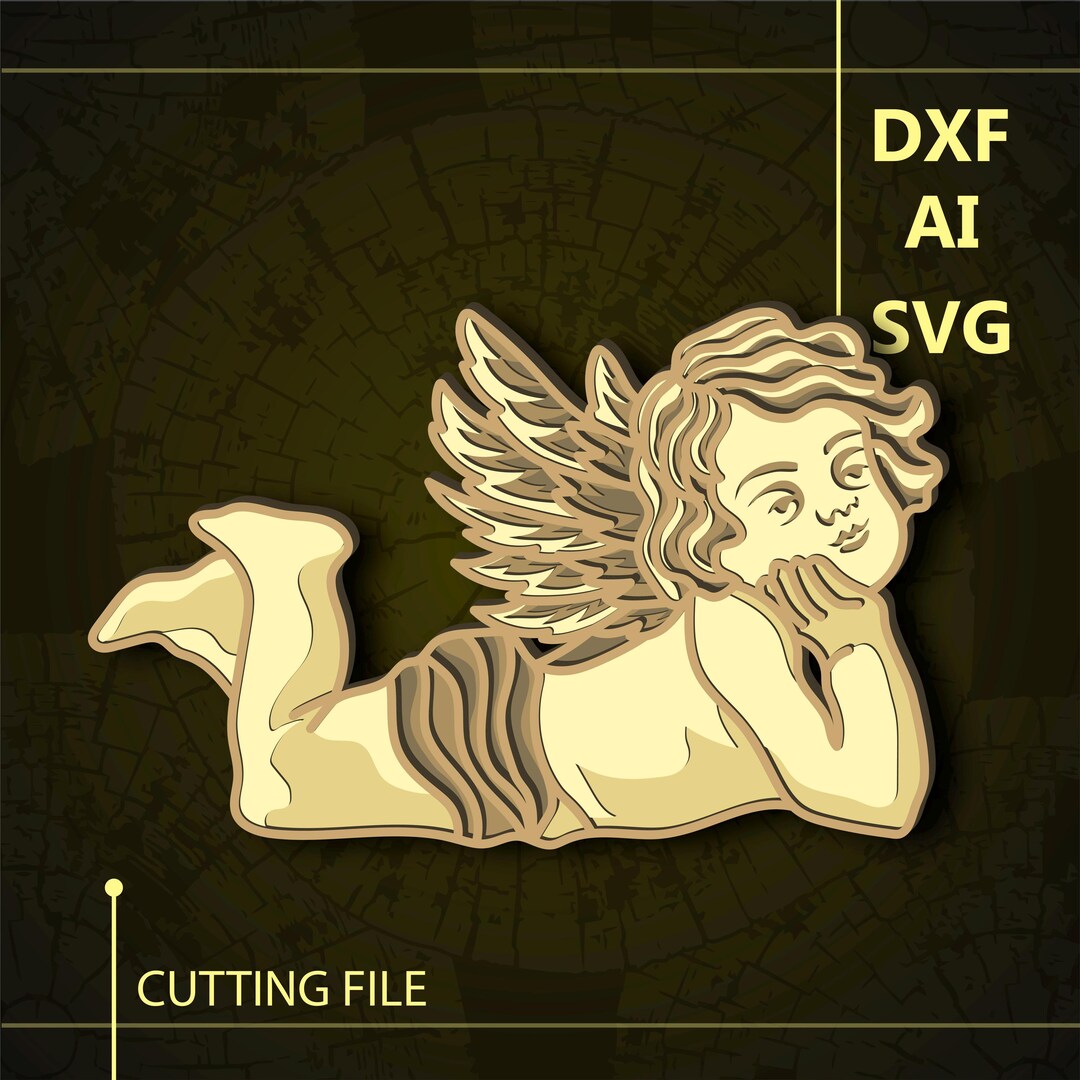 Angel Multilayer SVG/ Angel CNC File/ Cricut File / Cutting File Svg ...