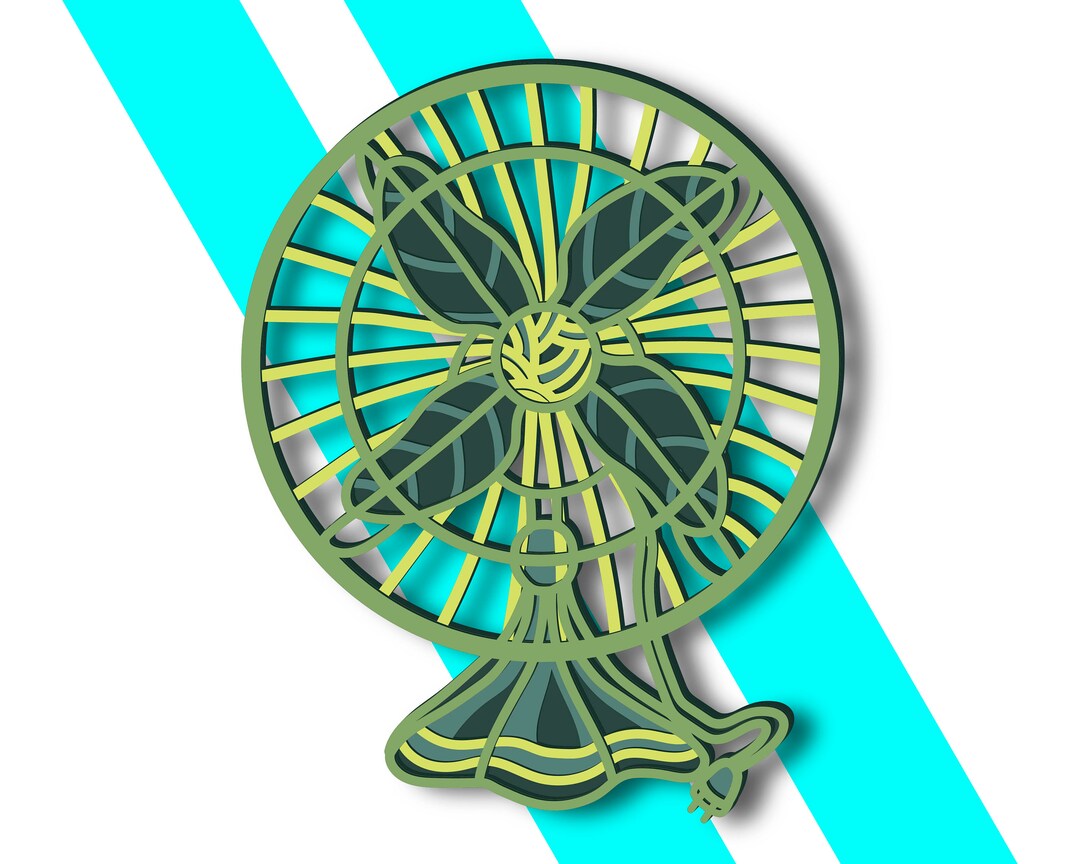 Fan Multilayer SVG/ Fan CNC/ Multilayer Svg/ Cutting File Svg/ Paper ...