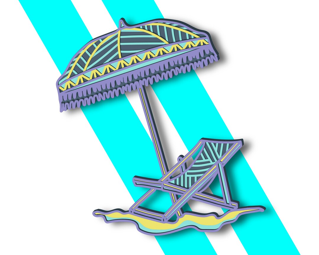 Deck Chair Multilayer SVG/ Deck Chair CNC/ Multilayer Svg/ Cutting File ...
