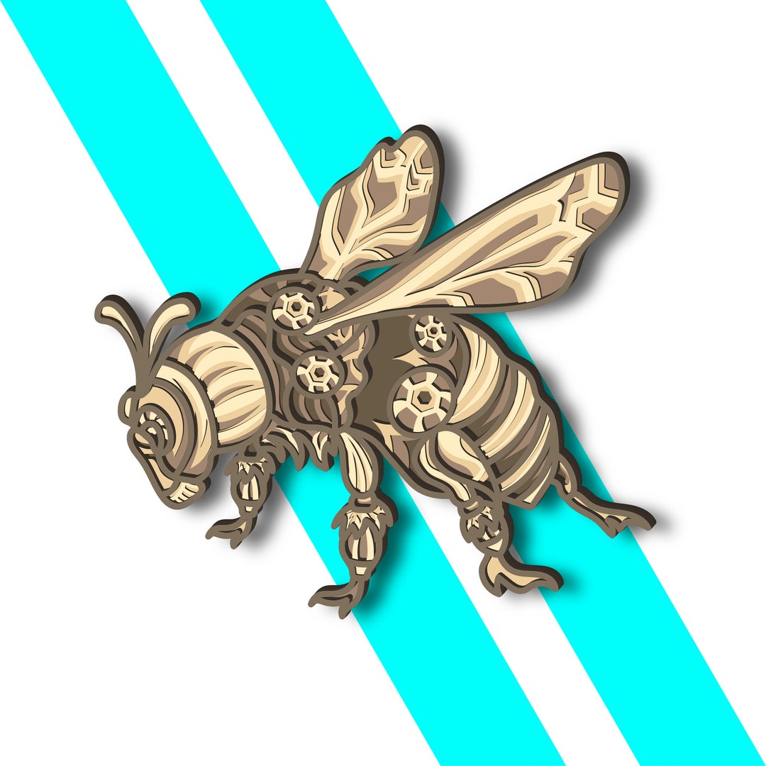 Wasp Mandala SVG/ Wasp CNC/ Multilayer Svg/ Cutting File Svg/ Paper Cut/ Multilayer SVG/ - Etsy