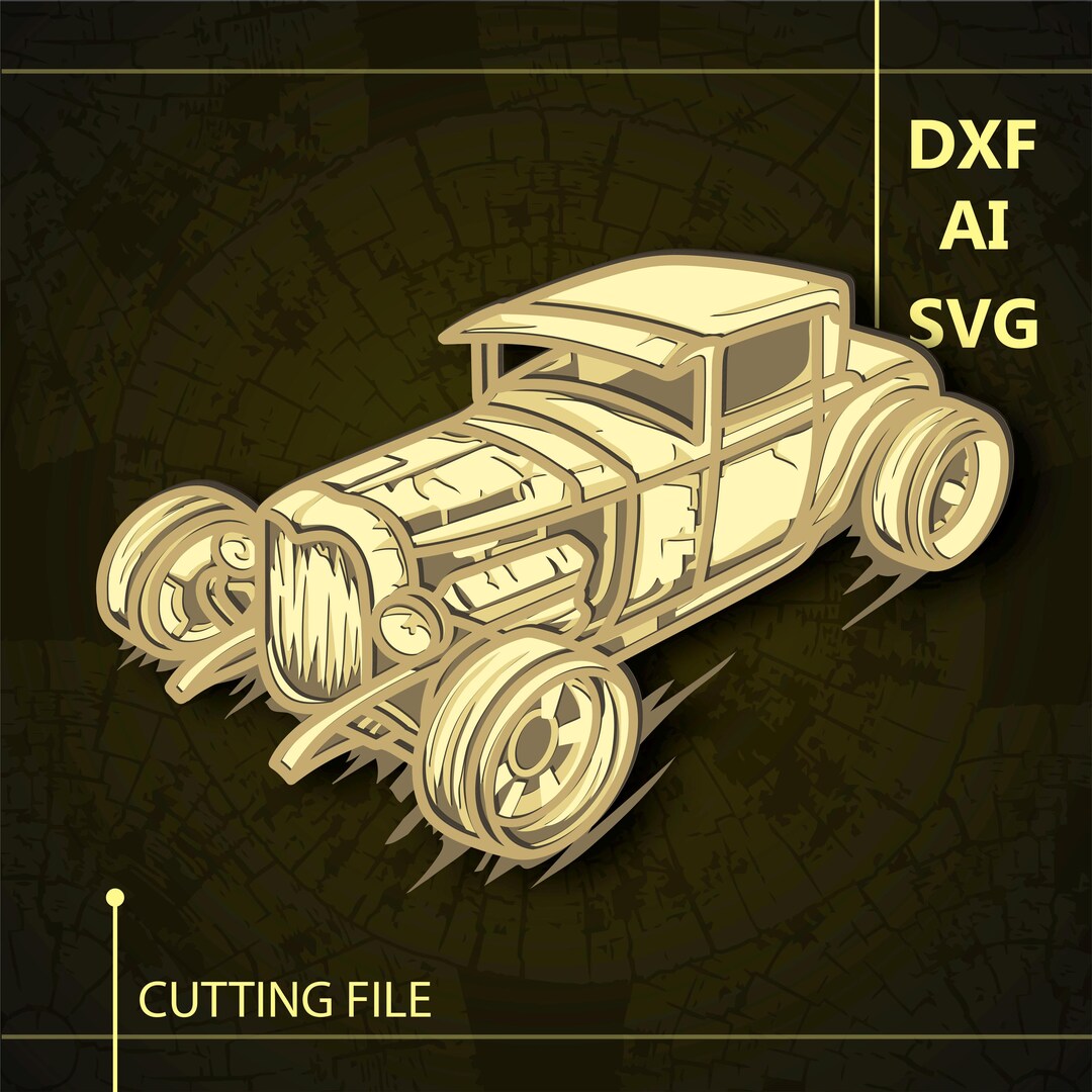 Car Multilayer SVG. CNC. Cricut. Paper Cutting. Laser Cut File. 3D ...