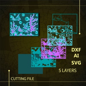 Stingray Fish Multilayer SVG/ Stingray Fish CNC File/ Cricut File ...