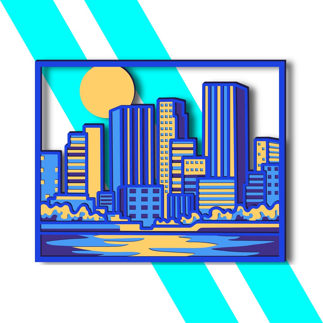 City Mandala SVG/ City CNC/ Multilayer Svg/ Cutting File Svg/ - Etsy