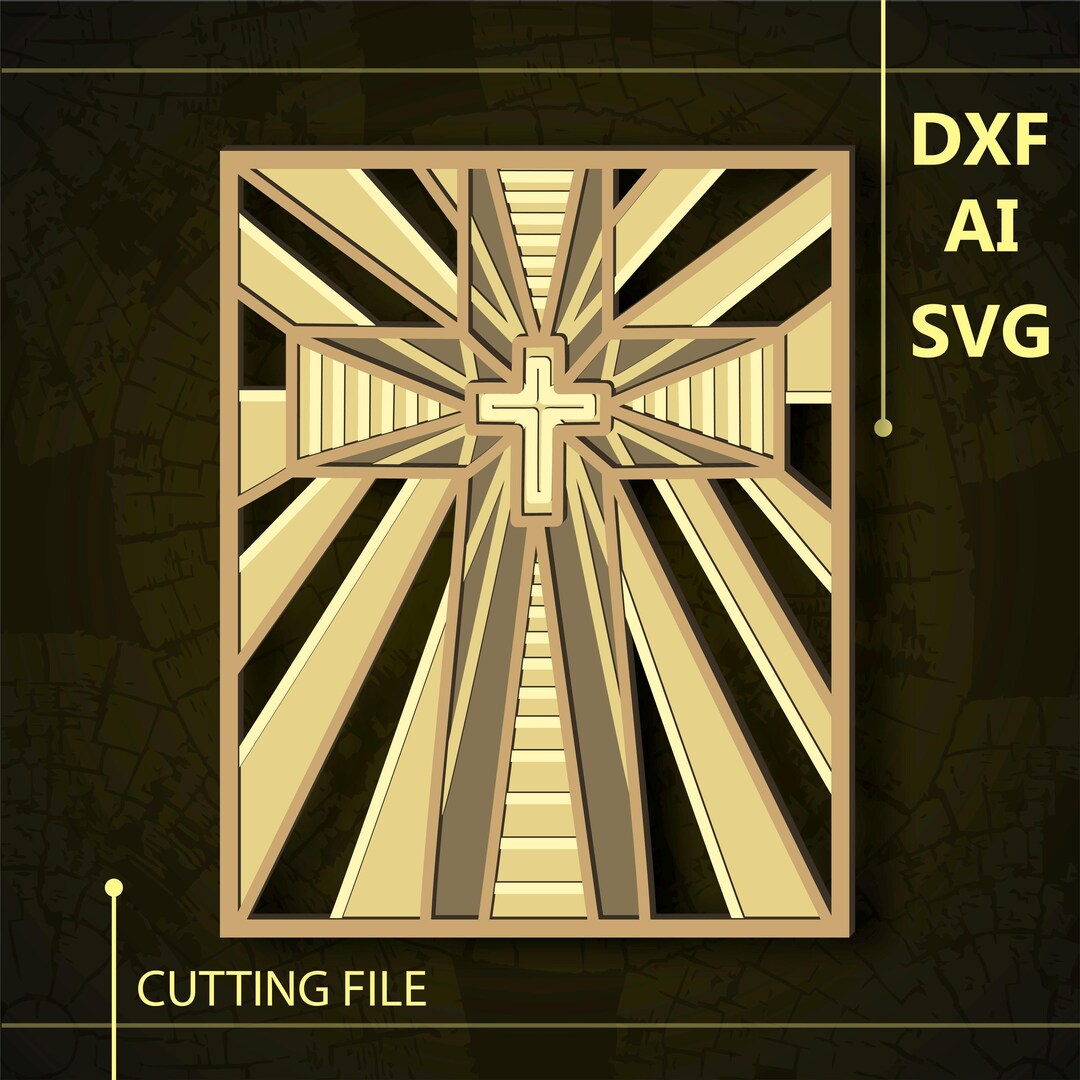 Cross Multilayer SVG/ Cross CNC File/ Cricut File/ Cutting File Svg ...